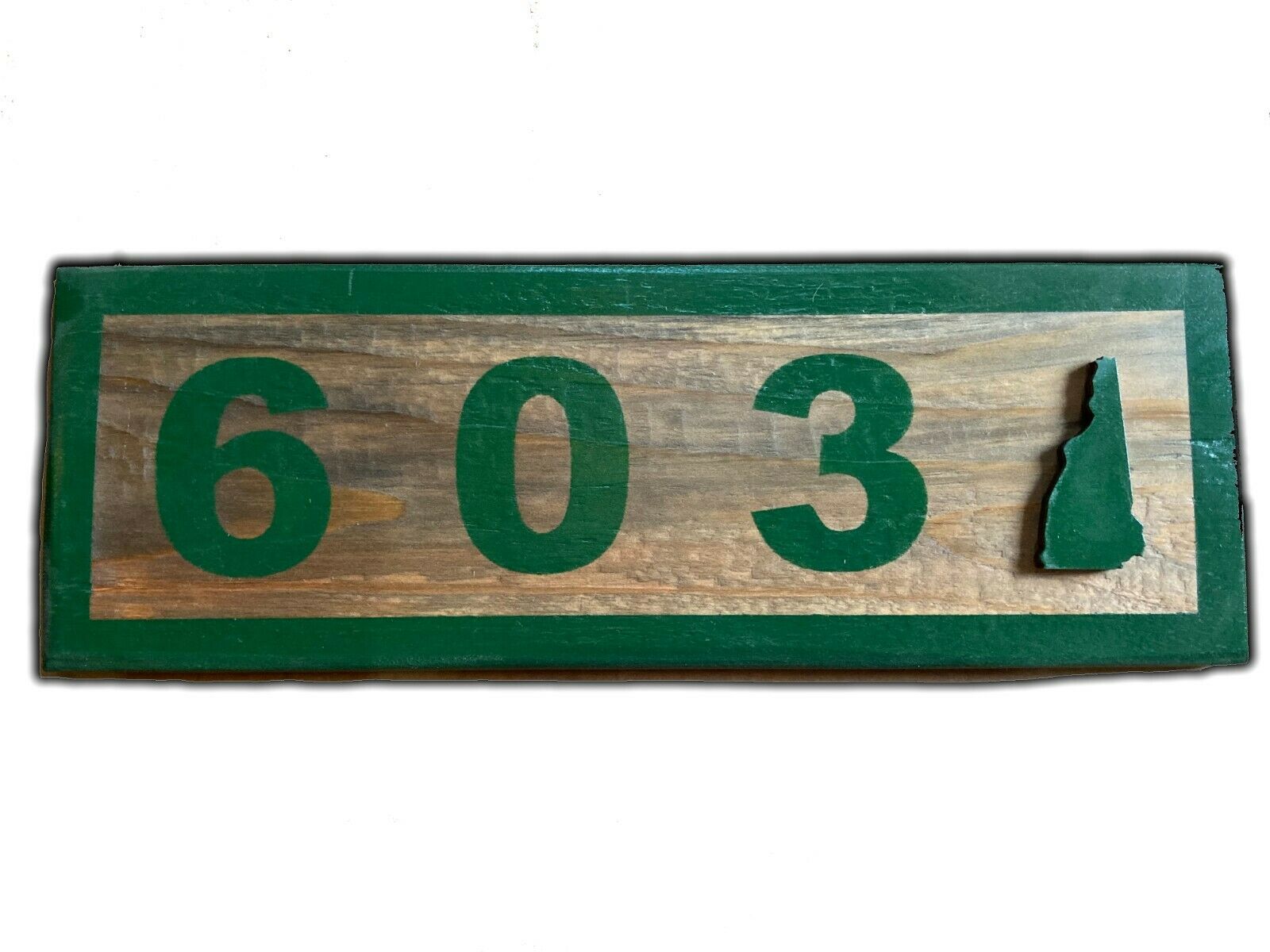 Wood Area Code Signs – Outdoor New England